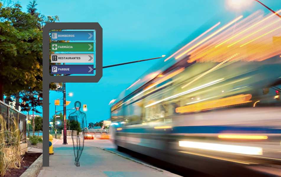 Sinalética Direcional SOL - Microcubo